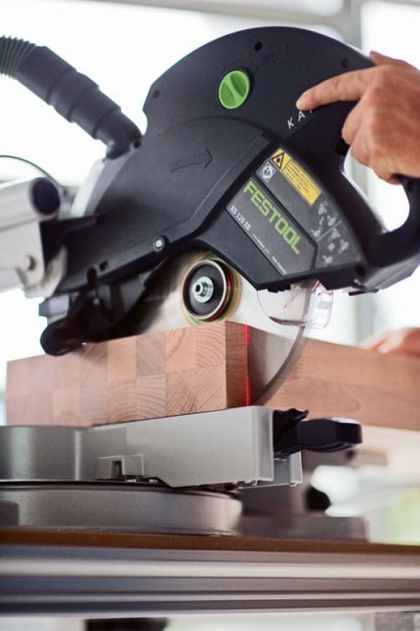 Festool KS 120 REB-Set-MFT Troncatrice radiale Kapex con piano ...