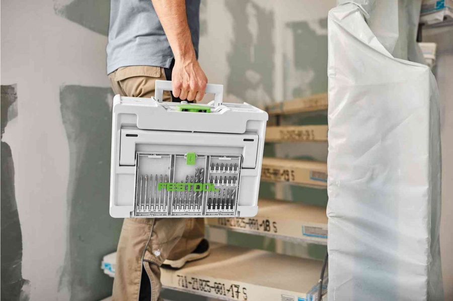 Festool BKS SYS3 50mm CE Cassetta con assortimento di inserti CENTROTEC ...