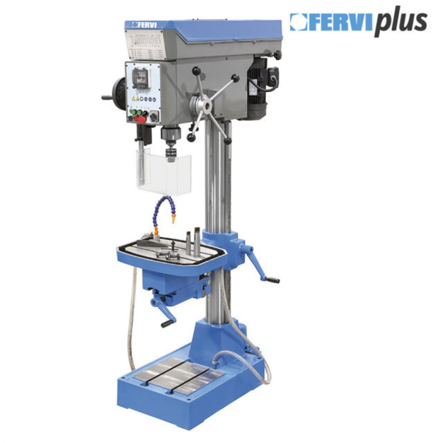 Fervi T072 Trapano a colonna con trasmissione a cinghia 400 V ...