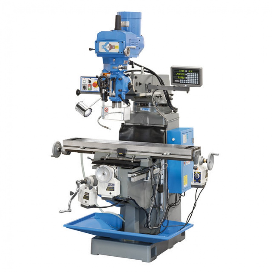 Fervi F060V Fresatrice verticale a testa veloce con variatore meccanico ...