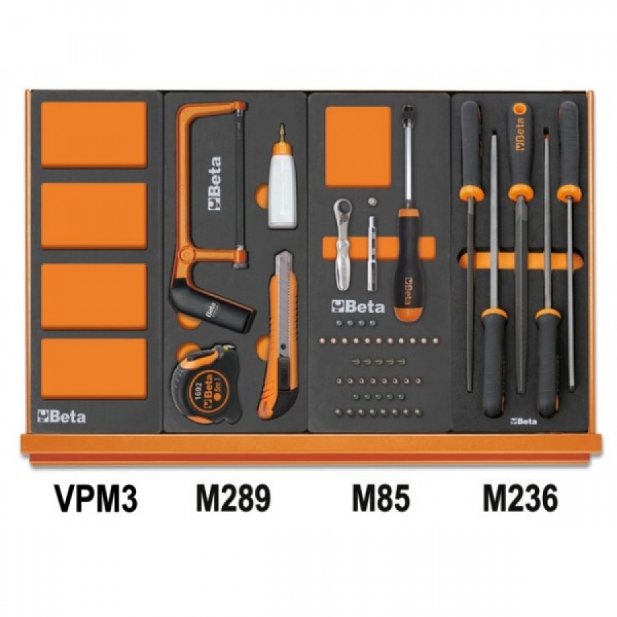 Beta 5904VU/2M Assortimento utensili universali in termoformati 144 Pz. | Ferramenta Carozzi S.R.L.