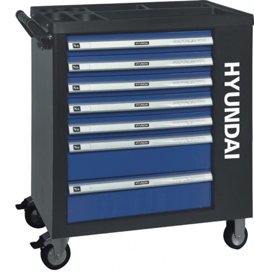 Hyundai 59005 Cassettiera carrellata 7 cassetti con dotazione 298 Pz ...