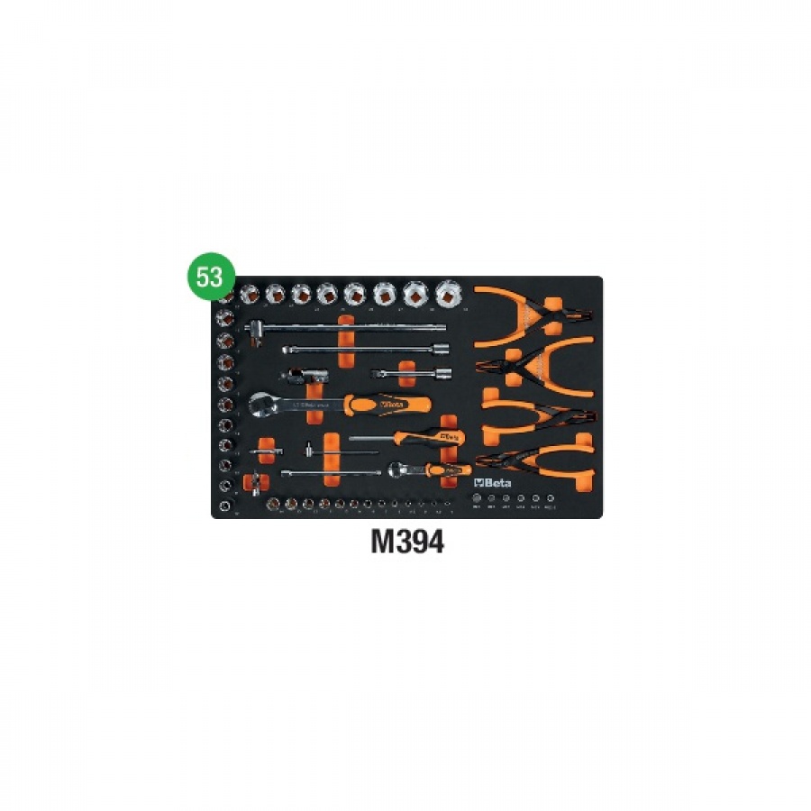 Beta M394 Termoformato morbido con assortimento per industria 53 Pz. | Ferramenta Carozzi S.R.L.