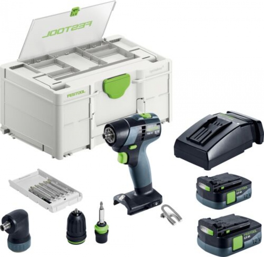 Festool TXS 12 2,5-Set Trapano avvitatore Brushless a batteria 12 V ...