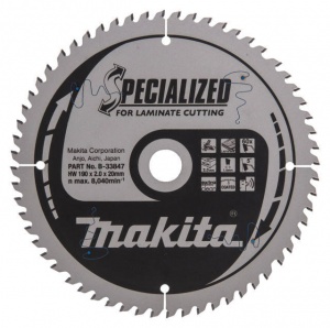 Makita B-33847 Specialized Lama per taglio di MDF e laminati 190x20 mm ...