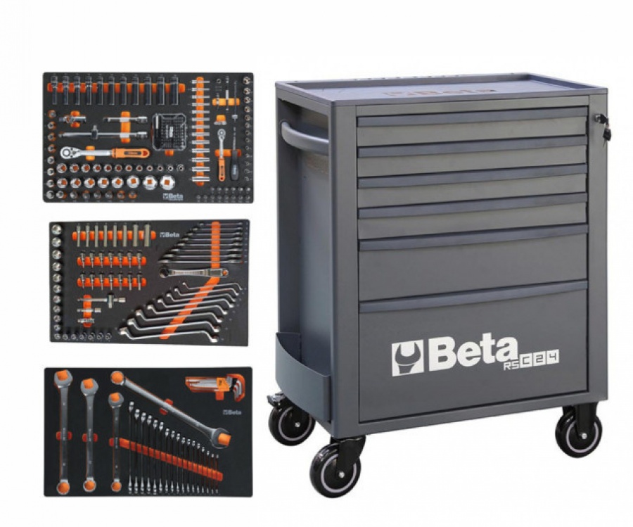 Beta RSC24/6-A Cassettiera antracite con assortimento in termoformati ...
