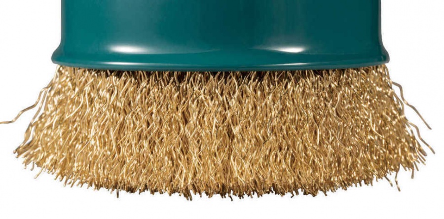 Makita D-73433 Spazzola a tazza 75 mm X-Lock con filo rivestito per ...